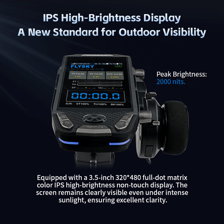 Flysky Noble NB4+ NB4 Plus Hi-Bright Touchscreen Wheel Radio System – Smokem