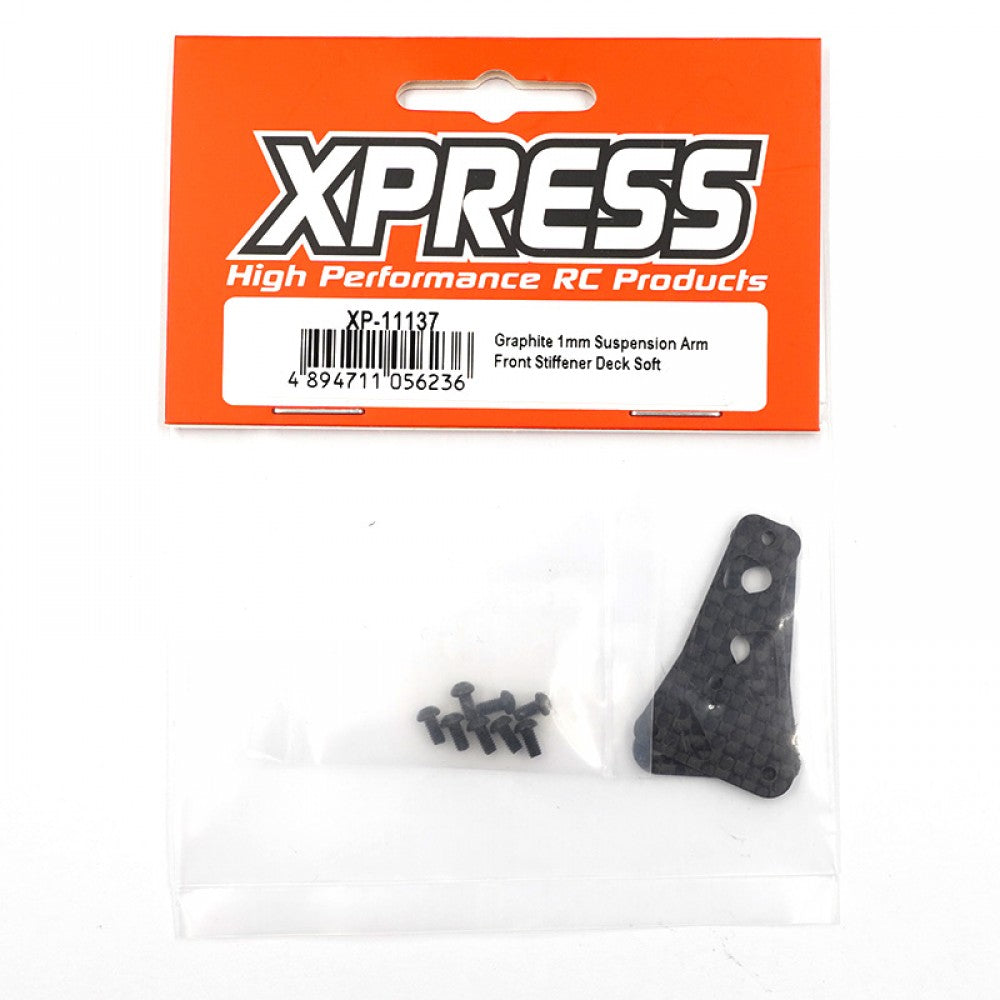 Xpress XP-11137 Carbon Fiber 1.0mm Suspension Arm Front Stiffener Deck ...