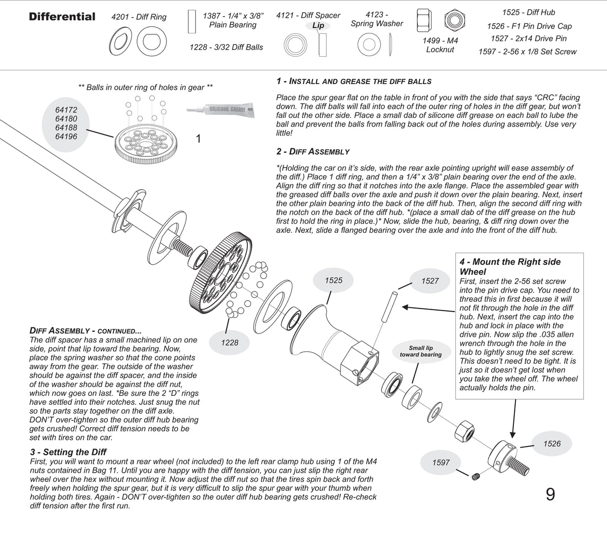 CRC 3127 – F-Won Diff Conversion Kit – Smokem