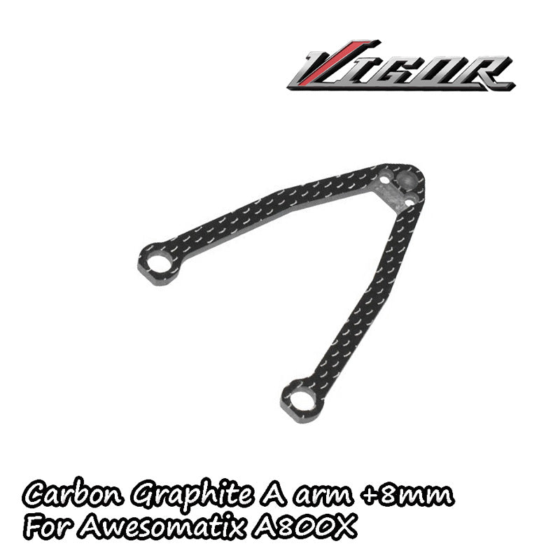 Vigor TH127 Carbon Fiber A-arm +8mm for Awesomatix A800X – Smokem