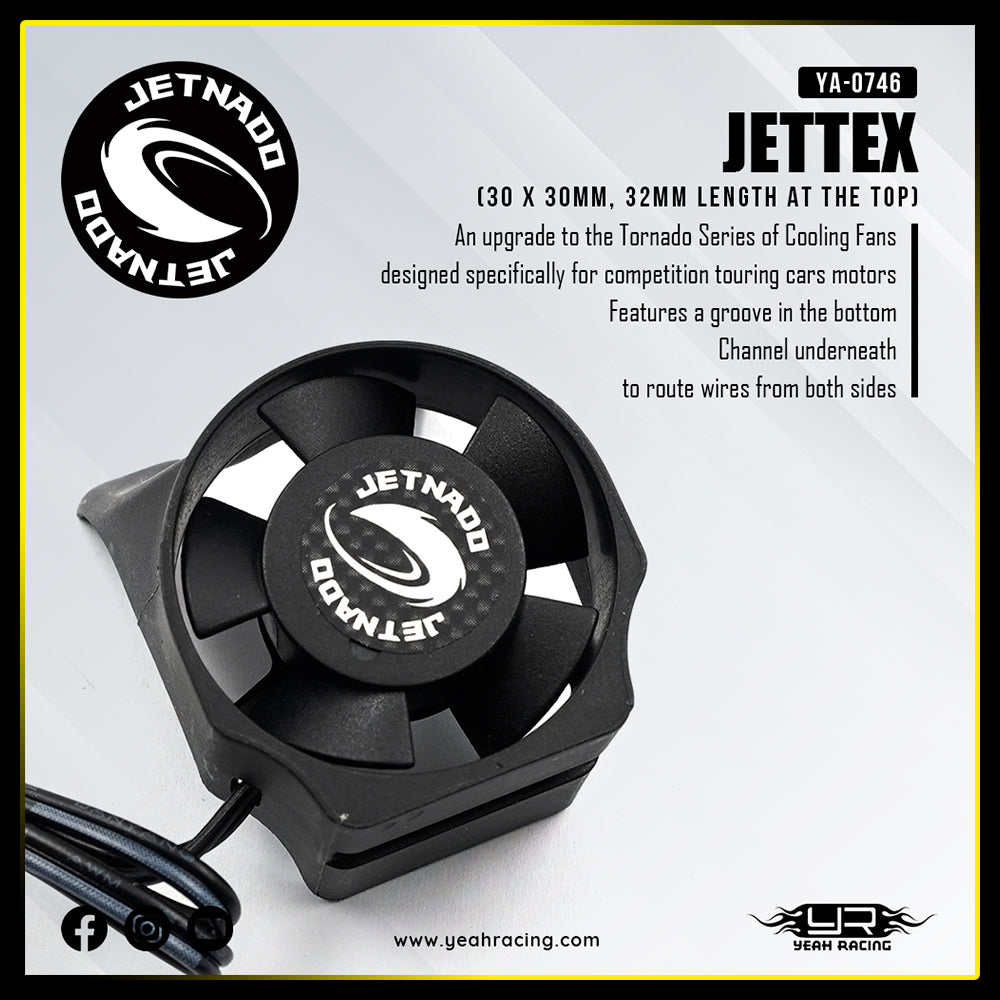 Yeah Racing YA-0746BK Jetnado Jettex 300 Shrouded Super High Speed Fan ...