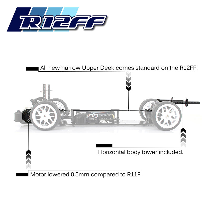ARC R100026 R12FF 1/10th Scale FWD Touring Car Kit – Smokem